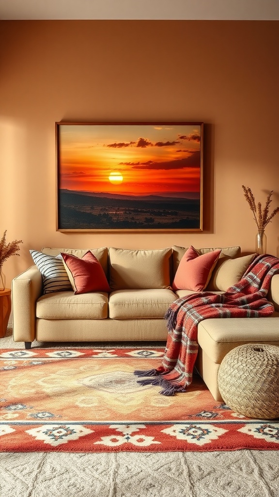 17+ Cozy Living Rooms Featuring Sectional Couches and Plush Pillows ...